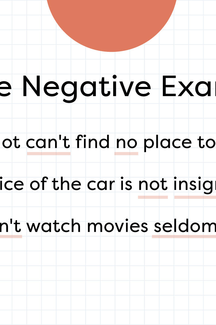 Examples Of Double Negatives From Sentences To Lyrics YourDictionary Examples Of Double Negatives From Sentences To Lyrics YourDictionary