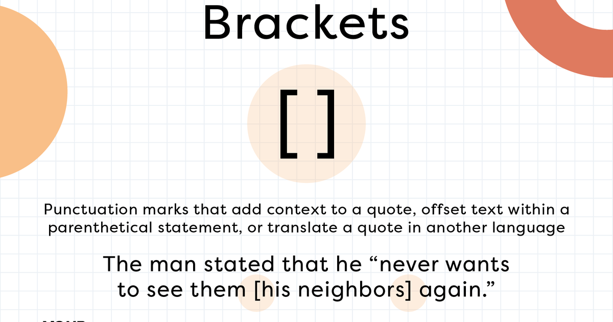 How and When To Use Brackets In Grammar [ ] | YourDictionary