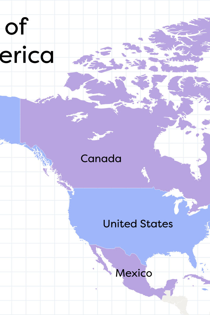 Map Of North America Countries