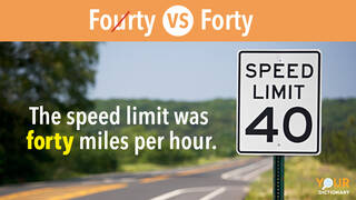 Fourty vs. Forty: The Correct Spelling Made Clear | YourDictionary
