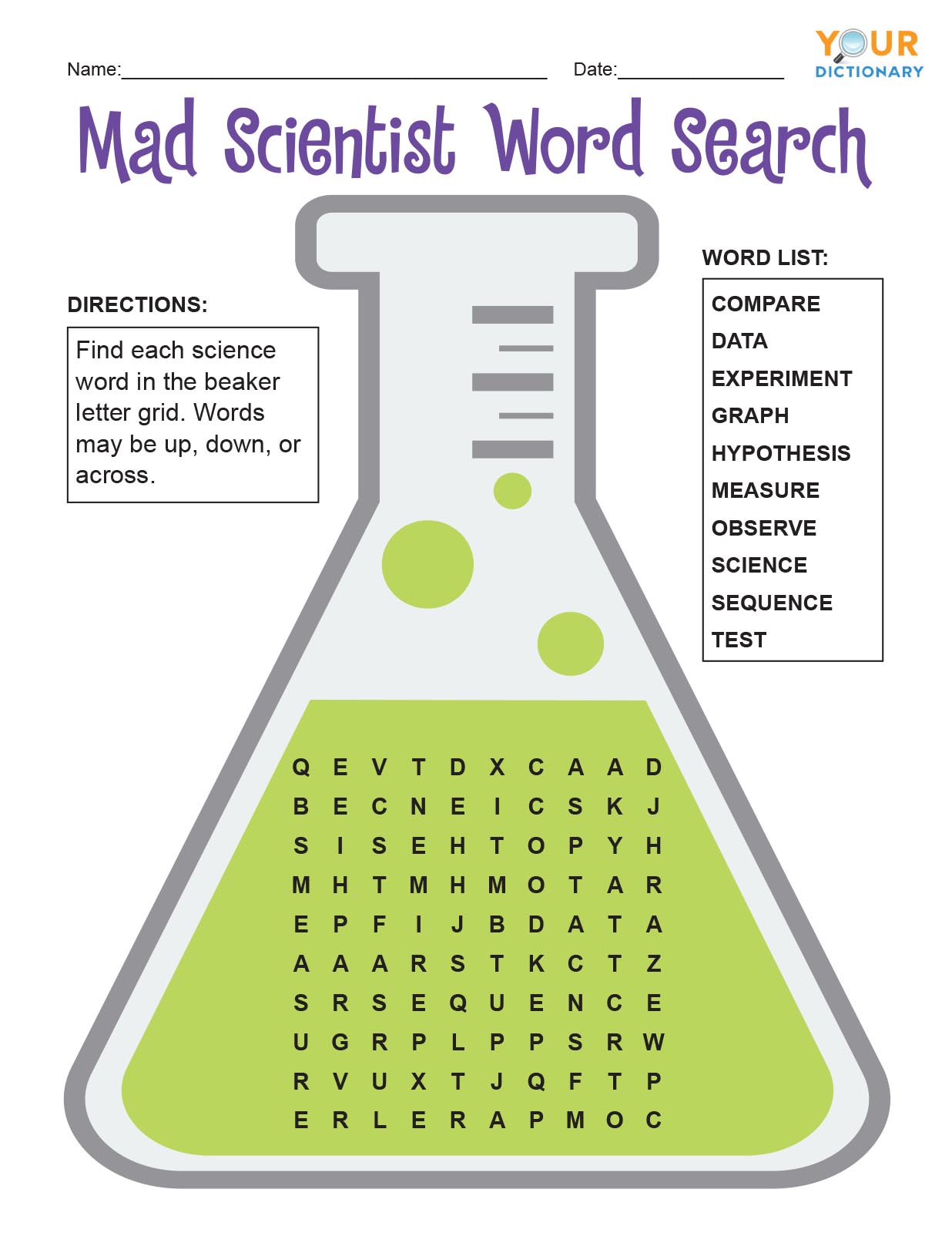Fun & Free Printable Word Games for Kids